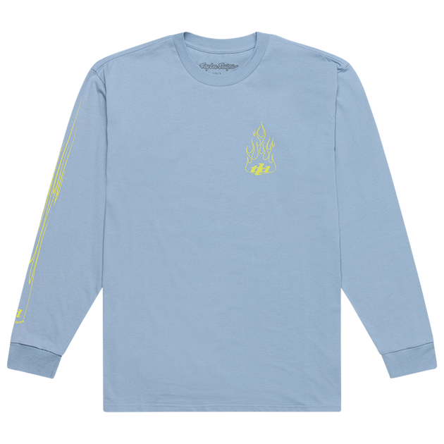 LONG SLEEVE TEE TORCHED SMOKE BLUE – Troy Lee Designs NZ