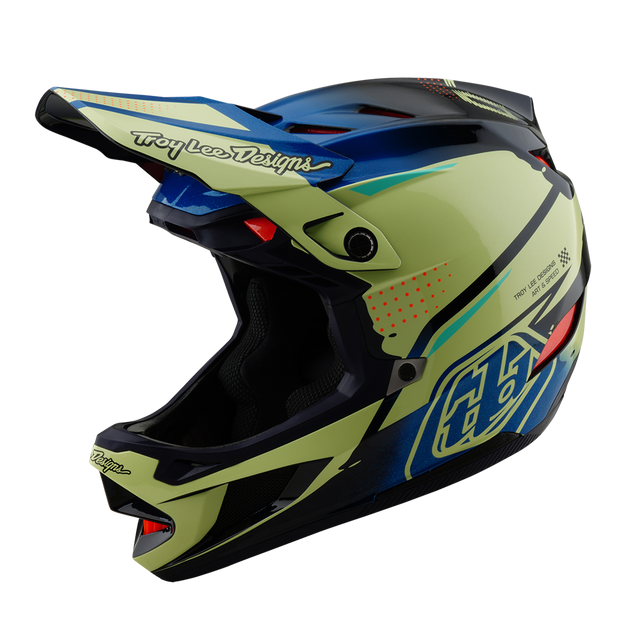 D4 AS COMPOSITE HELMET DRIP GLO YELLOW – Troy Lee Designs NZ