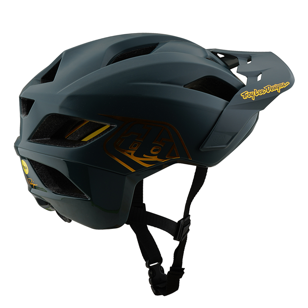 FLOWLINE AS HELMET POINT GRAY / GOLD – Troy Lee Designs NZ