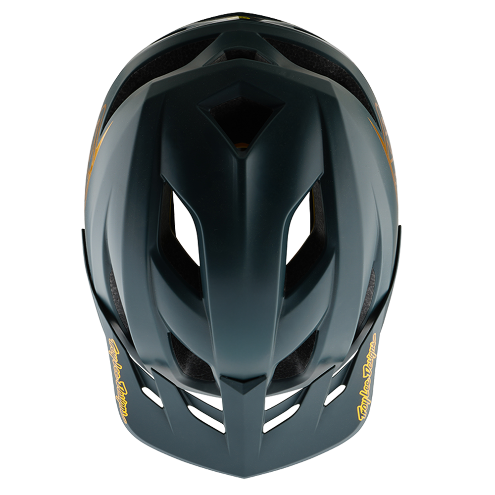 FLOWLINE AS HELMET POINT GRAY / GOLD – Troy Lee Designs NZ