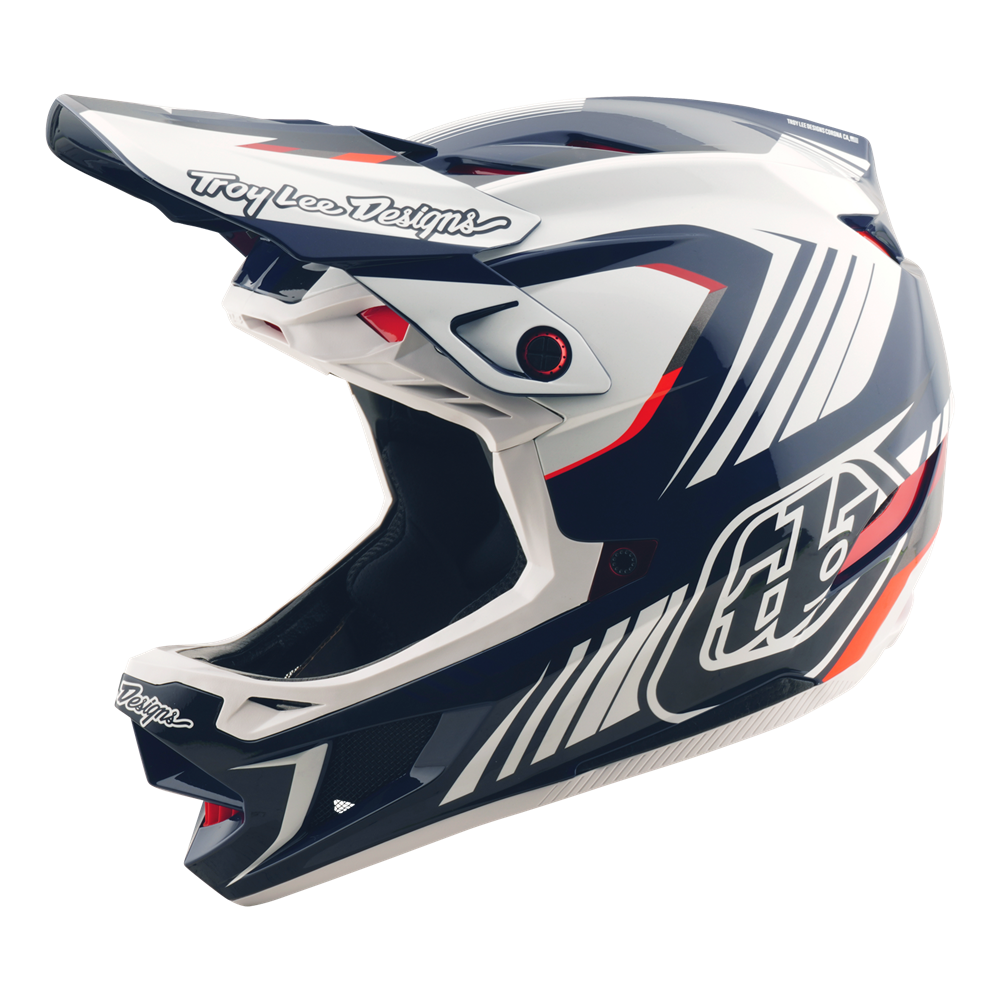 D4 AS POLYACRYLITE HELMET QUALIFER BLUE / WHITE – Troy Lee Designs NZ
